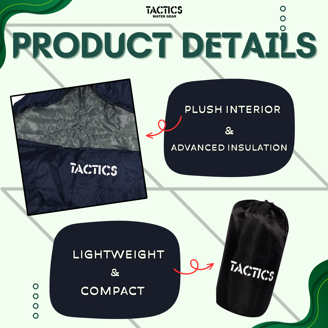 Tactics Nomad Sleeping Bag 210X75CM Camping and Hiking Sleeping Bag ...