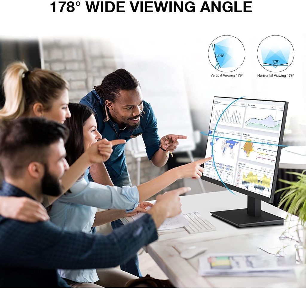 VOVOVA IPS FHD Curved Monitor Brand Gaming Monitor 19/22/24/27 inch ...