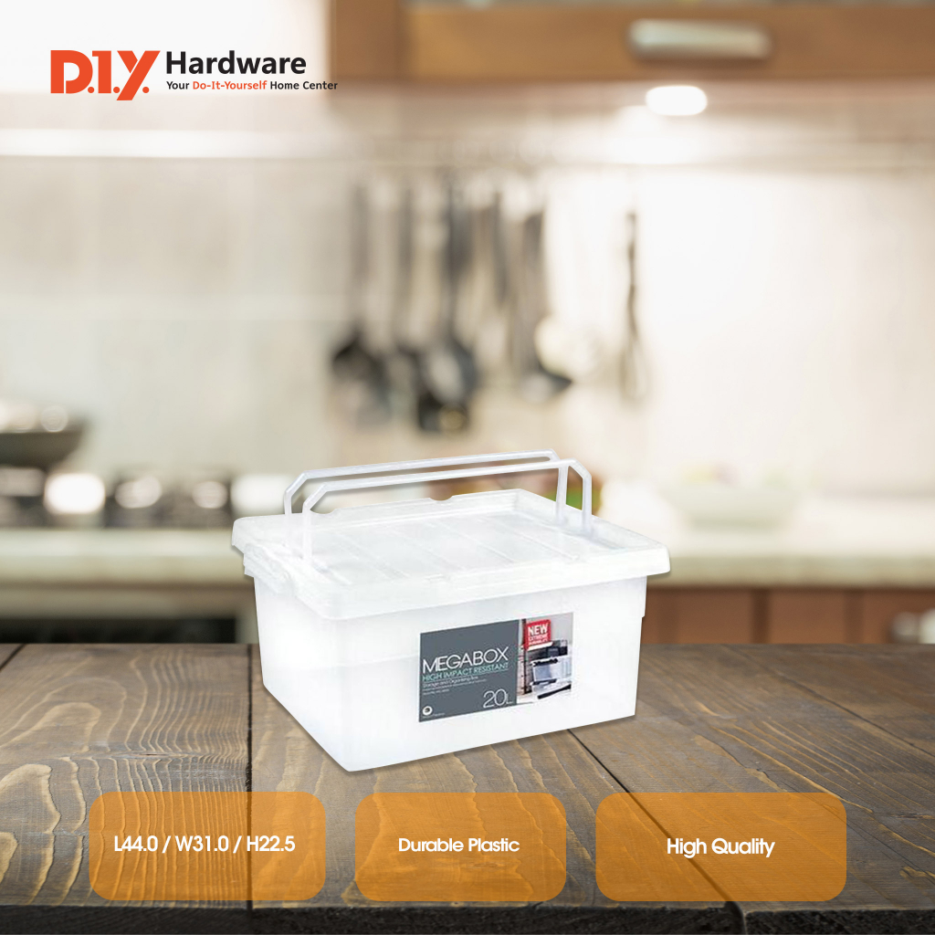 Megabox Storage Box 20 Liters With Handle (Mg-686H) | Shopee Philippines
