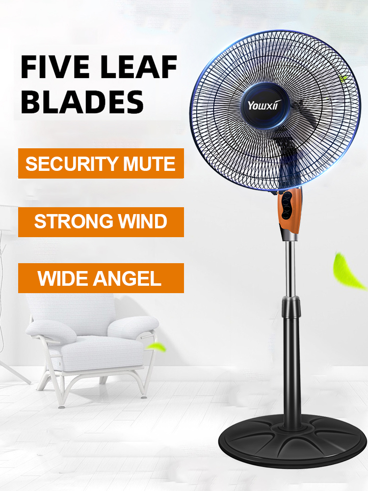 Yowxii Powerful 1-2 Pcs Electric Fan Stand Fan 16 Inch 3 Speed Wall Fan ...