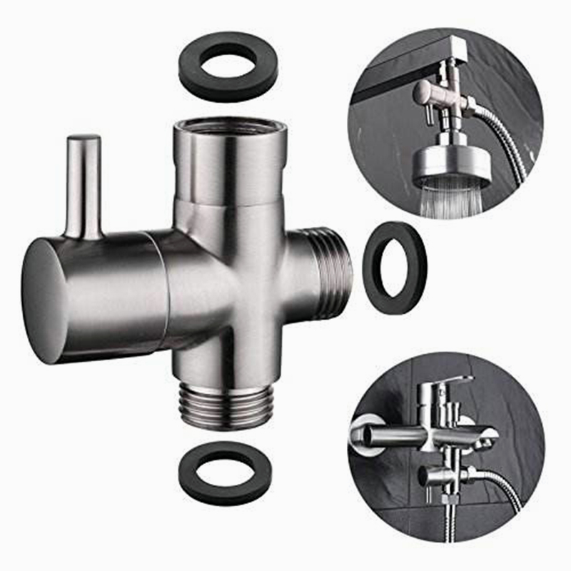 Valve For Toilet With Bidet G1/2" Brass 3-Way Switch Diverte Bidet ...