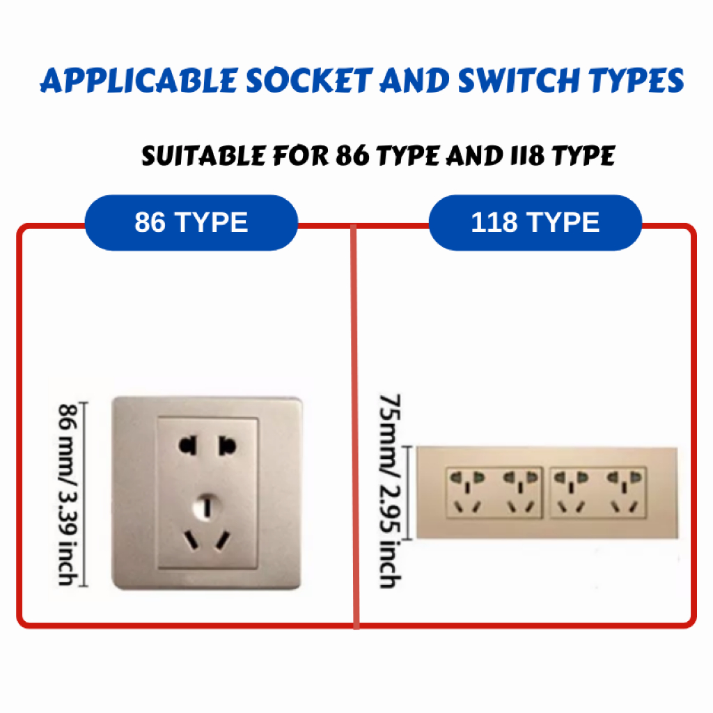 86 Type Switch Socket Bottom Box Repair Screw Broken Old Mounting Box ...