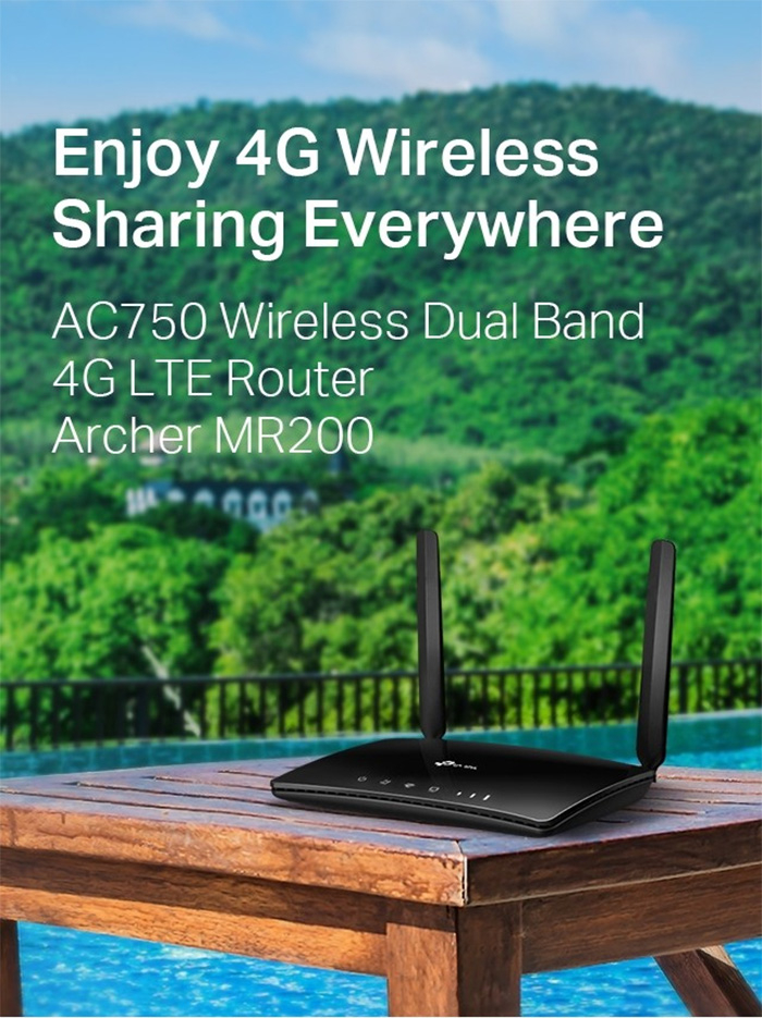TP-Link | Archer MR200 | Dual Band | AC750 | Wi-Fi 5 | Wireless | 4G ...