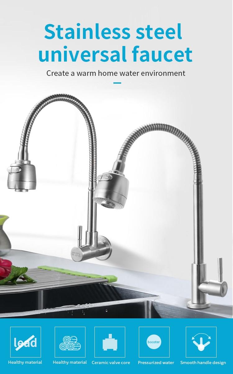 High Quality Stainless Steel Kitchen Faucet Gripo | Durable Anti-Rust ...