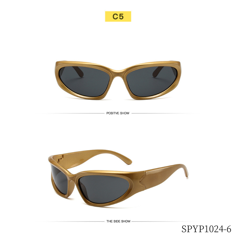MONIKO Fashion PC Hiphop Cat Eye Sunglasses Wiper Shades Aesthetic for ...