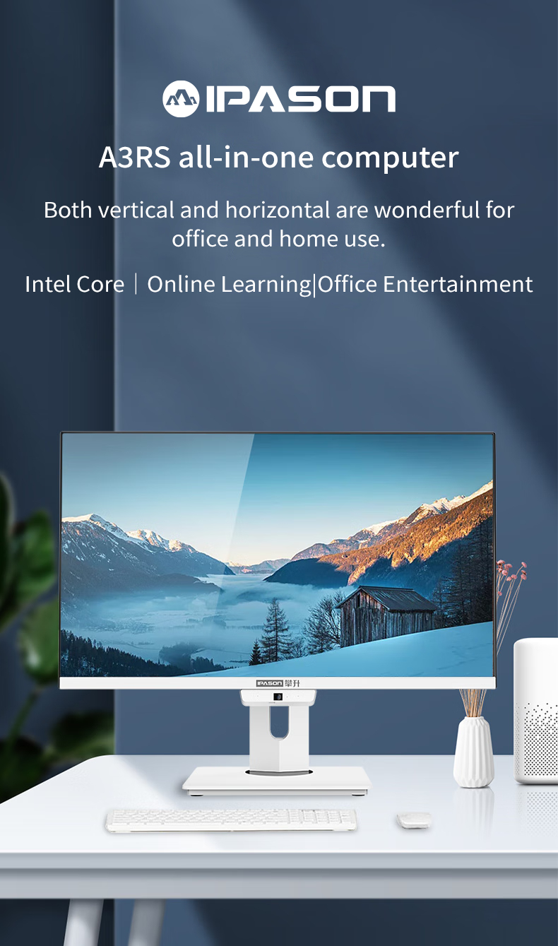 IPASON A3RS 23.8 Inches High-definition 10th Generation All in One Computer i3 10105 & i5 10400 ...