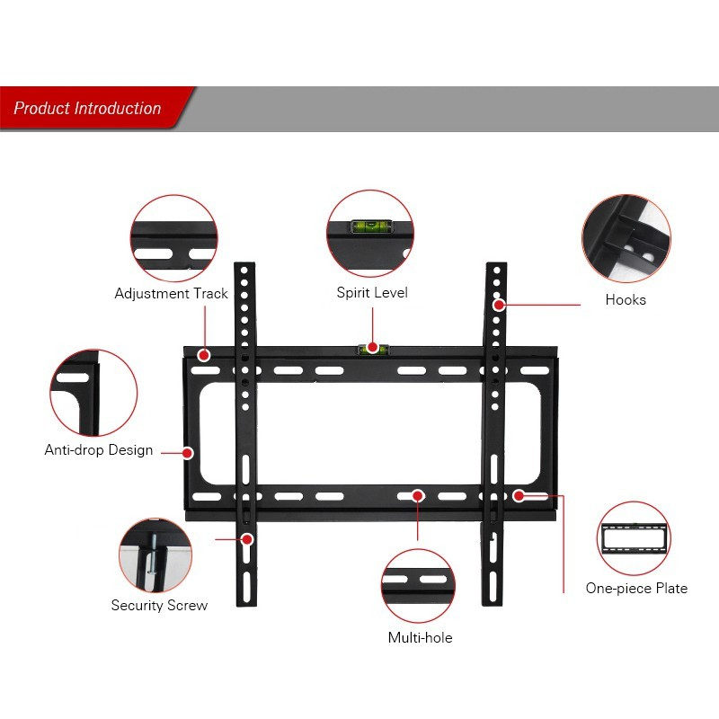 Expose Universal 26 - 55 Inch Breket TV 55" inch TV Bracket Monitor LCD ...
