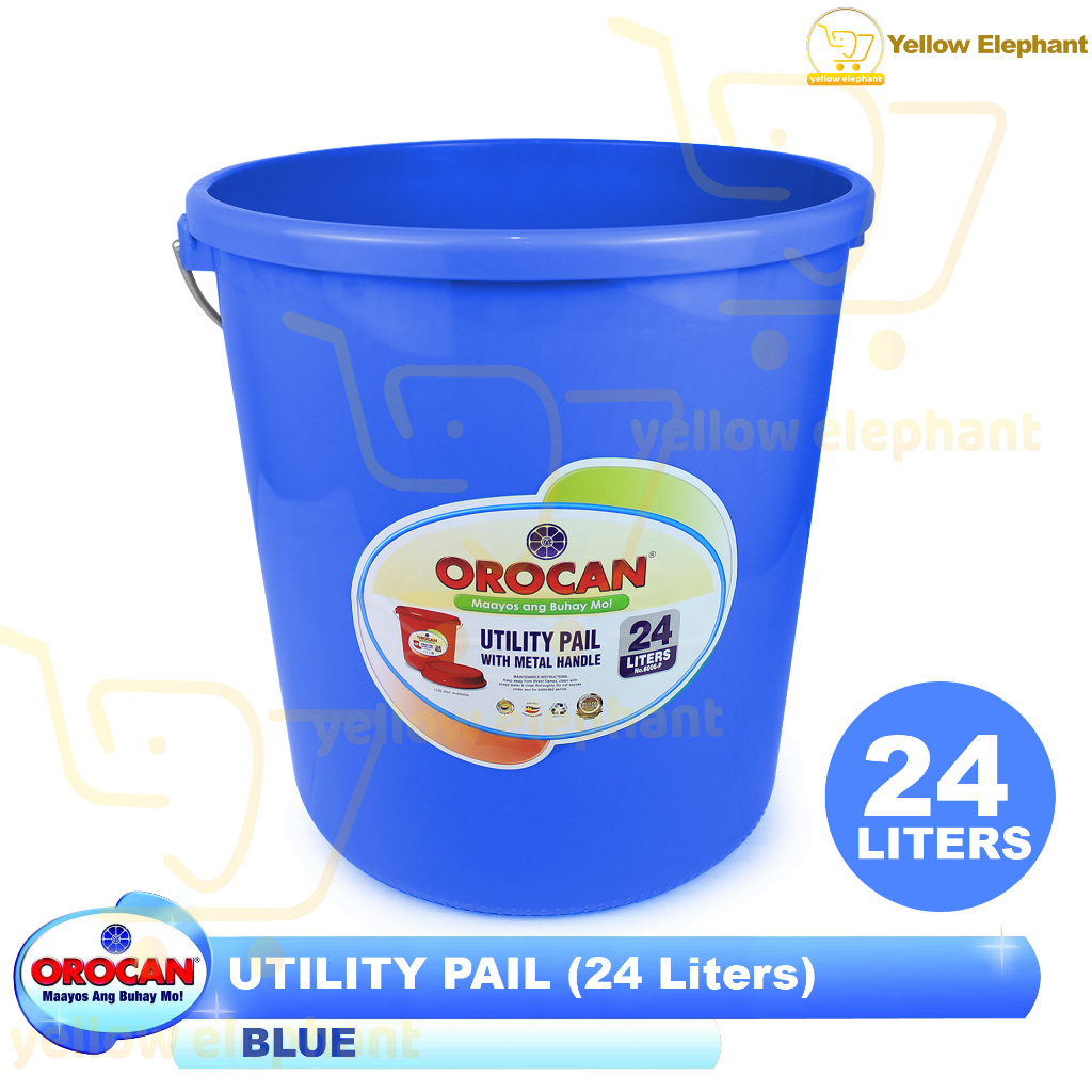 Orocan Utility Pail 24 Liters (BLUE, GREEN,RED) | Shopee Philippines