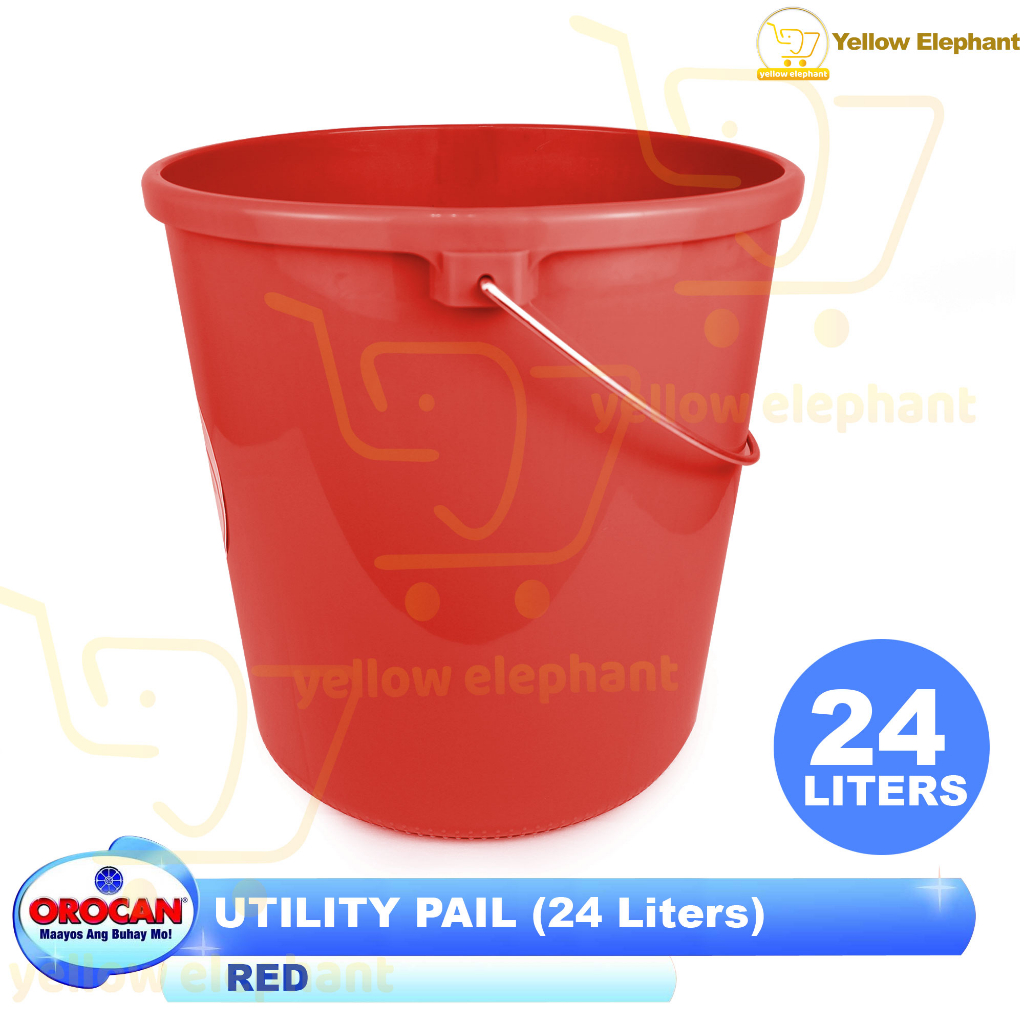 Orocan Utility Pail 24 Liters (BLUE, GREEN,RED) | Shopee Philippines