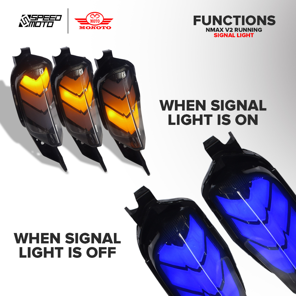 MOKOTO YAMAHA NMAX V2 RUNNING SIGNAL LIGHT LED INDICATOR TURN FLASHER ...