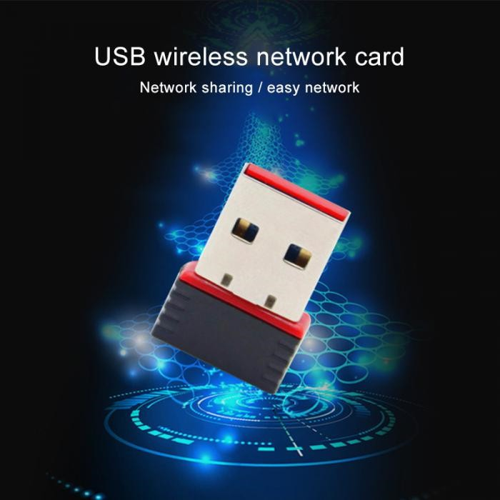 Popcorn USB 2.0 Wireless WiFi Adapter 802.11n 150mbps Mini Dongle ...