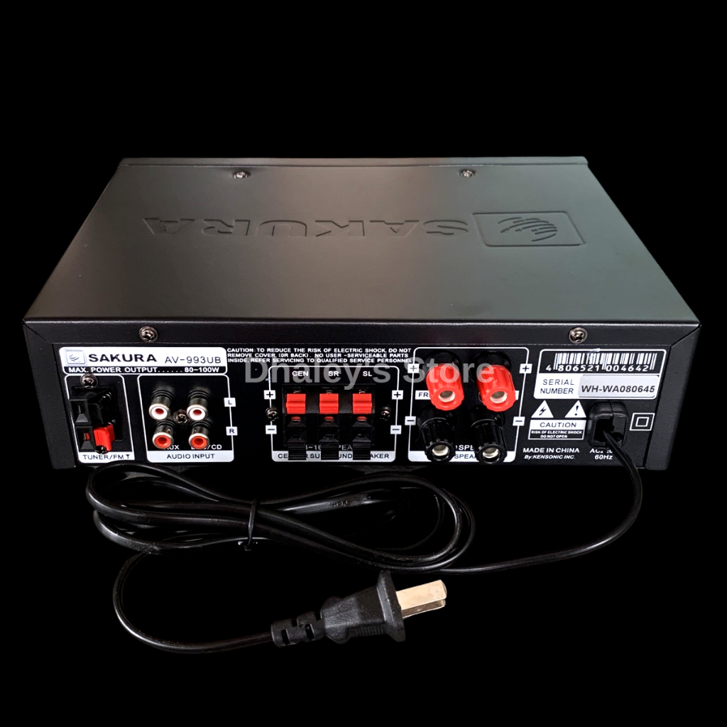 Original Sakura AV-993UB 100watts 5.1 Channel Amplifier BT/USB/SD/FM Karaoke Amplifier AV993UB ...
