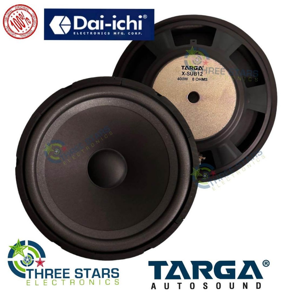 Targa 1pc. Xsub 12 12 inch Subwoofer Speaker 400 Watts 8 ohms | Shopee ...