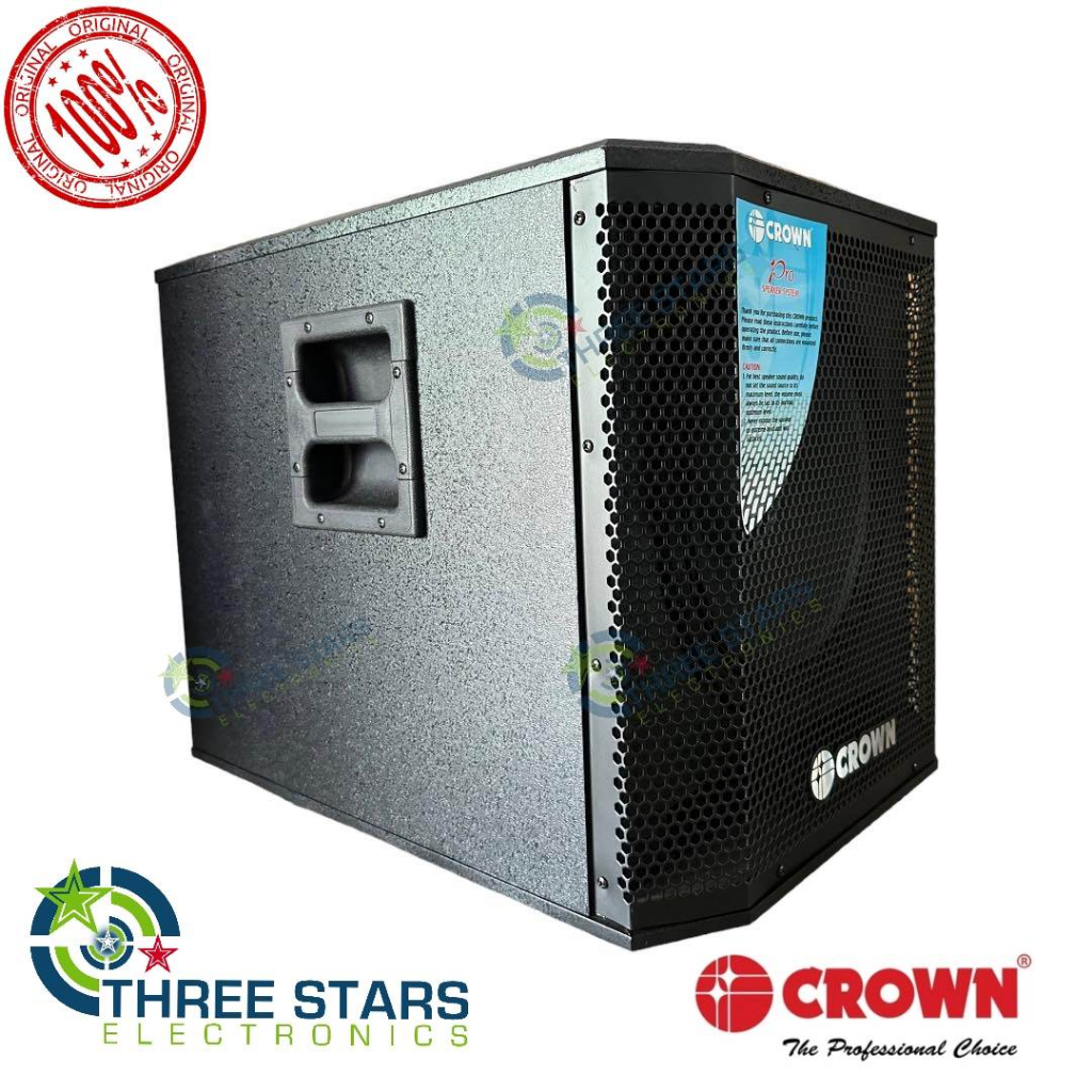Original 1pc. Crown BF-12SA Active Subwoofer 350 watts 4 to 8 ohms 12 ...
