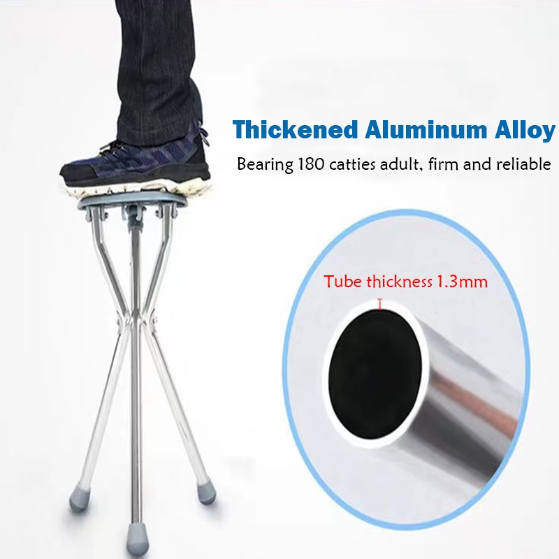 【Fast Delivery】Cane Seat Combo 100KG Capacity 2 in 1 Folding Portable ...