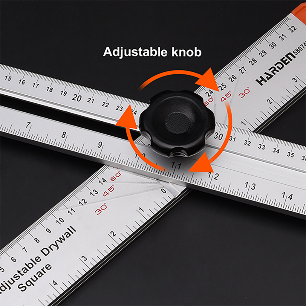 Harden 580746 24" Adjustable T-shaped Square Ruler Size: 600mm(24 ...