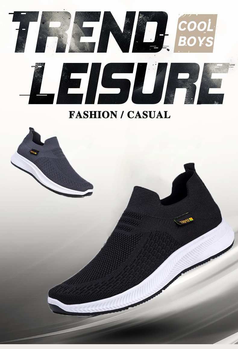 HANKINS Men's Running Shoes Fashion Rubber Soft Sole Sports Shoes ...