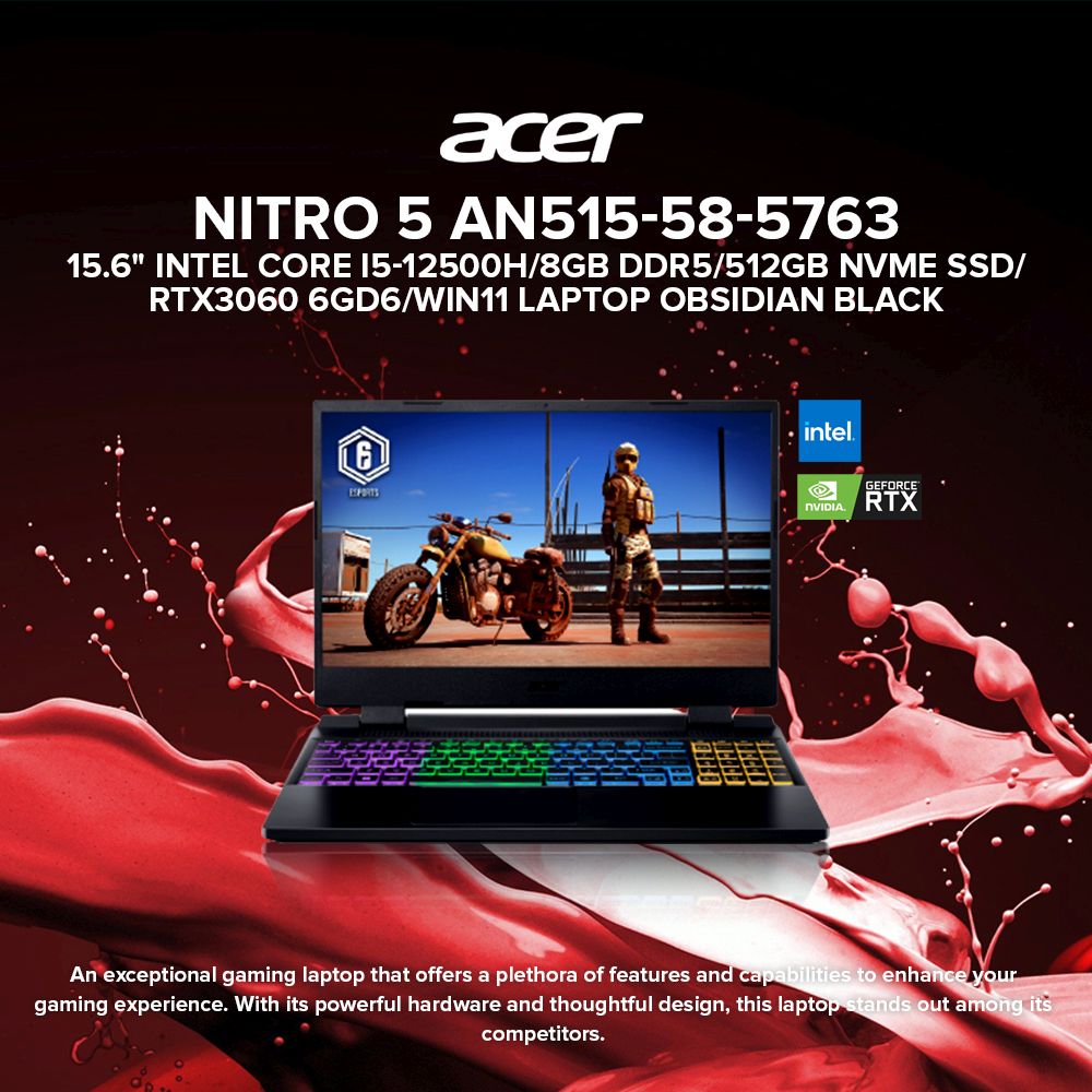 EasyPC| Acer Nitro 5 AN515-58-5763 15.6" Intel Core i5-12500H Laptop ...