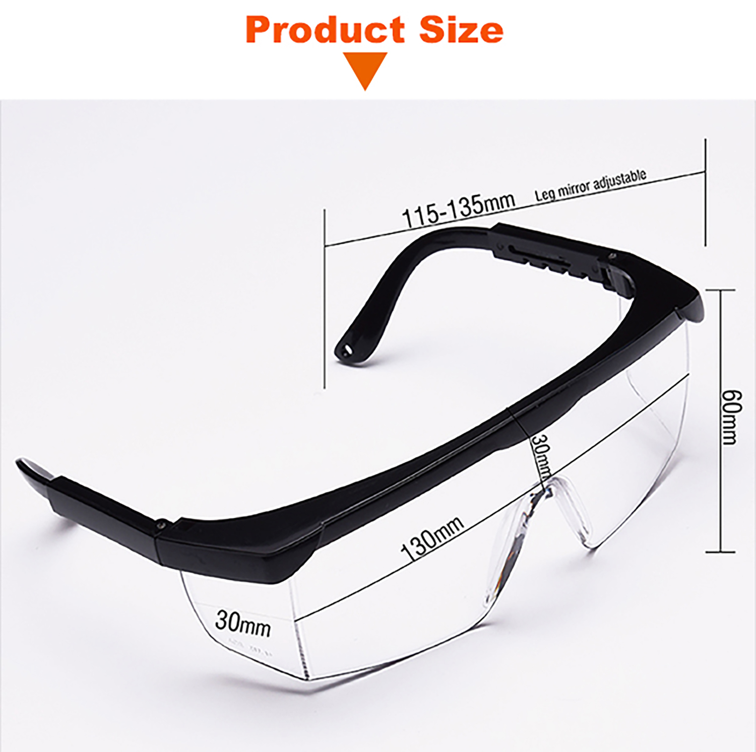 Harden 780201 140mm Safety Goggle CE approved Impact resistant ...