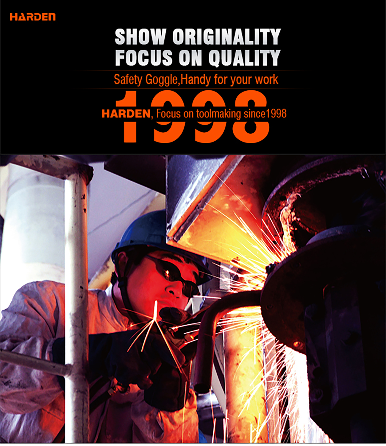 Harden 780203 130mm Safety Goggle CE approved Impact resistant ...