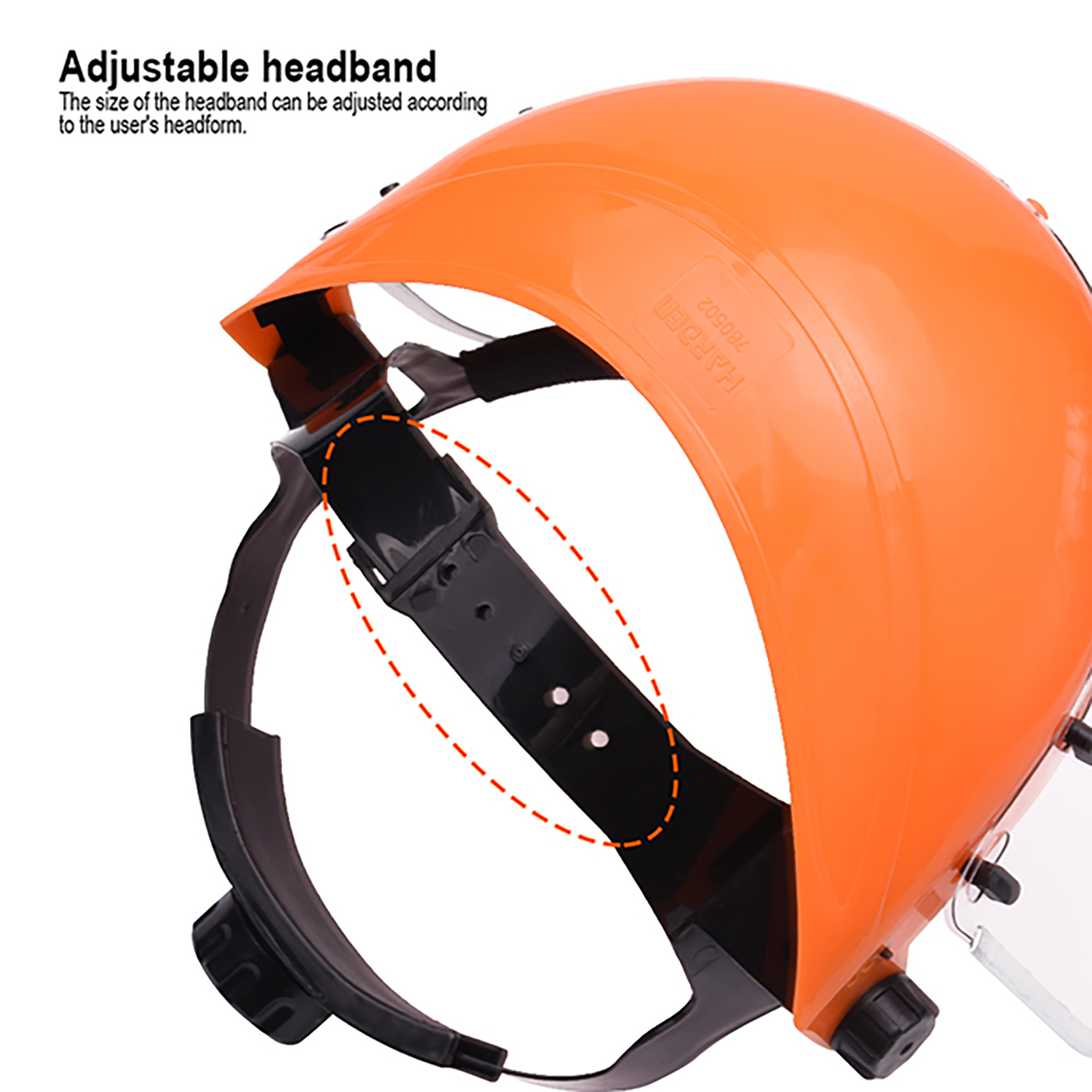 Harden 780502 275mm Face Shield PP Plastic Full Face Protect Shield With Tightness Adjustment ...