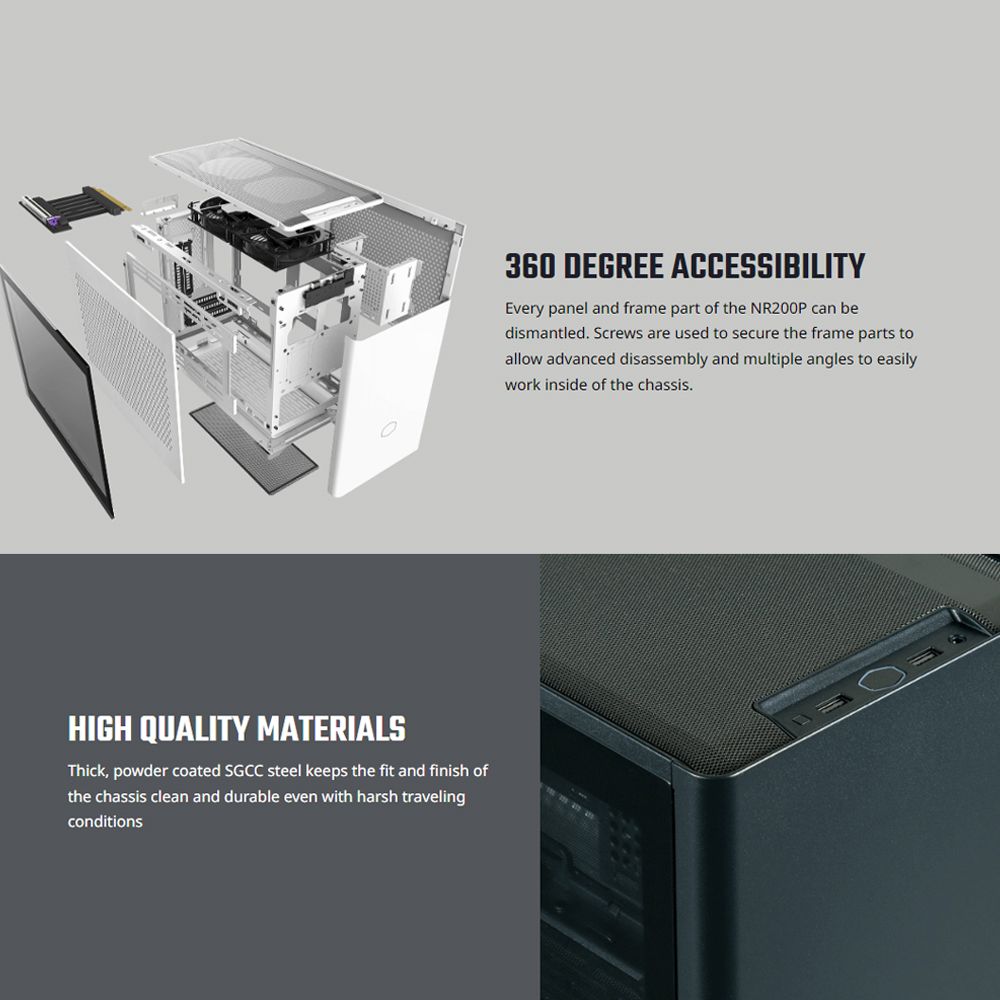 EasyPC| Coolermaster Master NR200P Mini ITX Tempered Glass Gaming PC ...