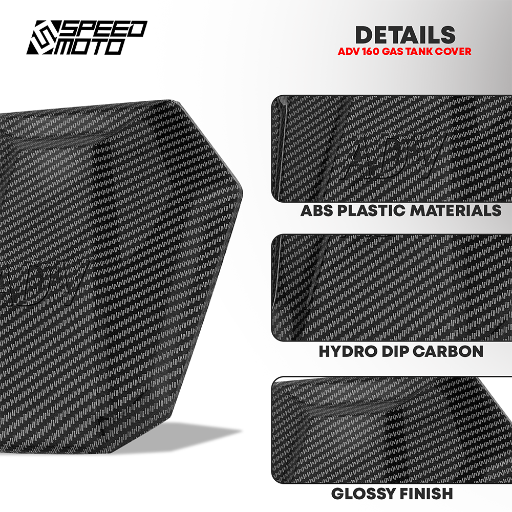 MOKOTO HONDA ADV V1 160 FUEL TANK PROTECTOR GAS TANK COVER CARBON ...