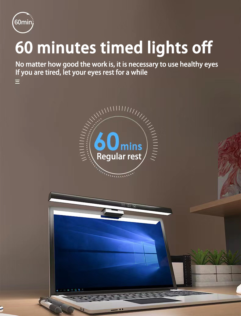 Screenbar Light LED Reading Light Dimmable Eye Protection Light For ...