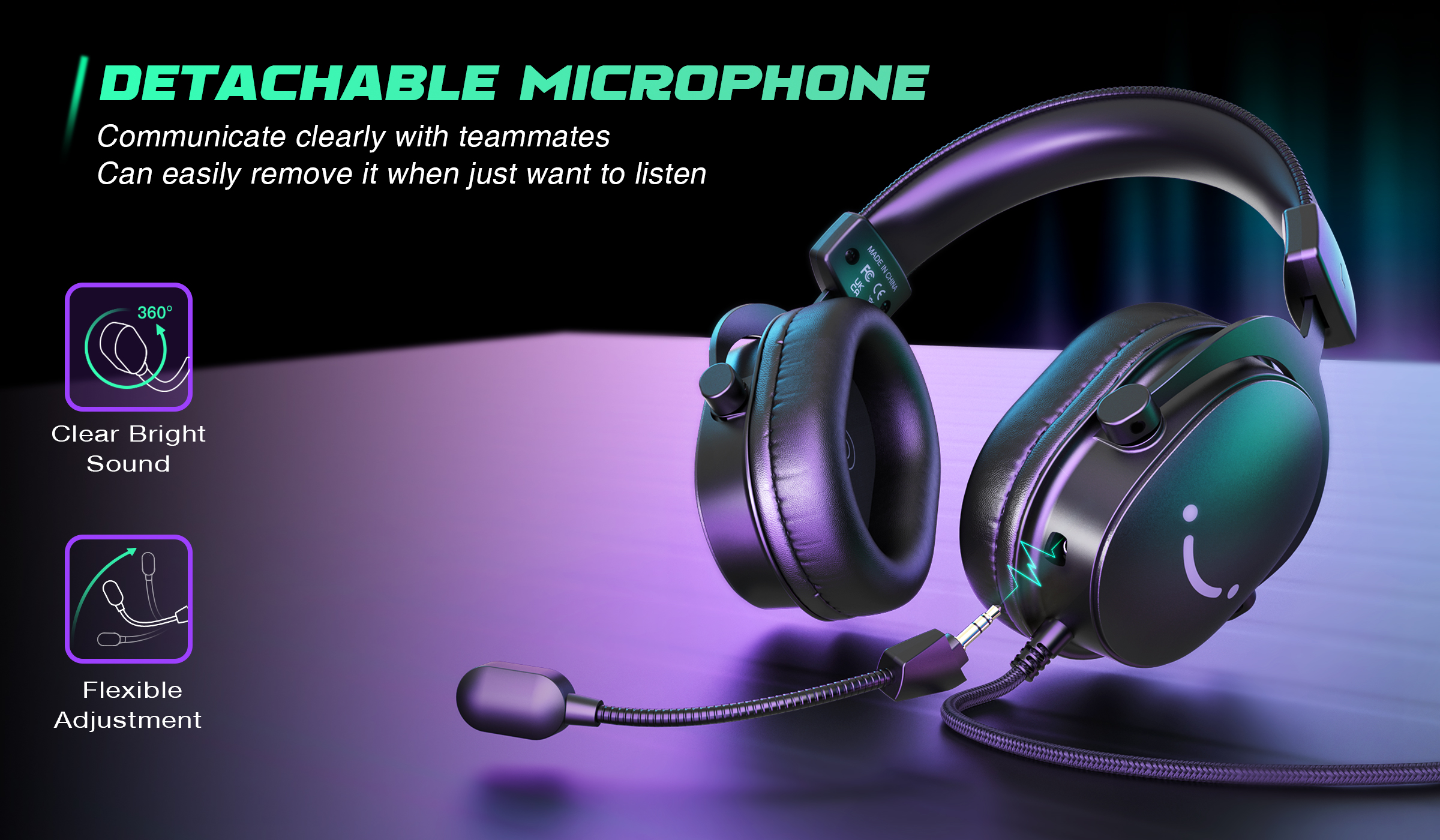 FIFINE AmpliGame H9 Gaming Headset for PC, USB Headset Gamer Over-Ear ...