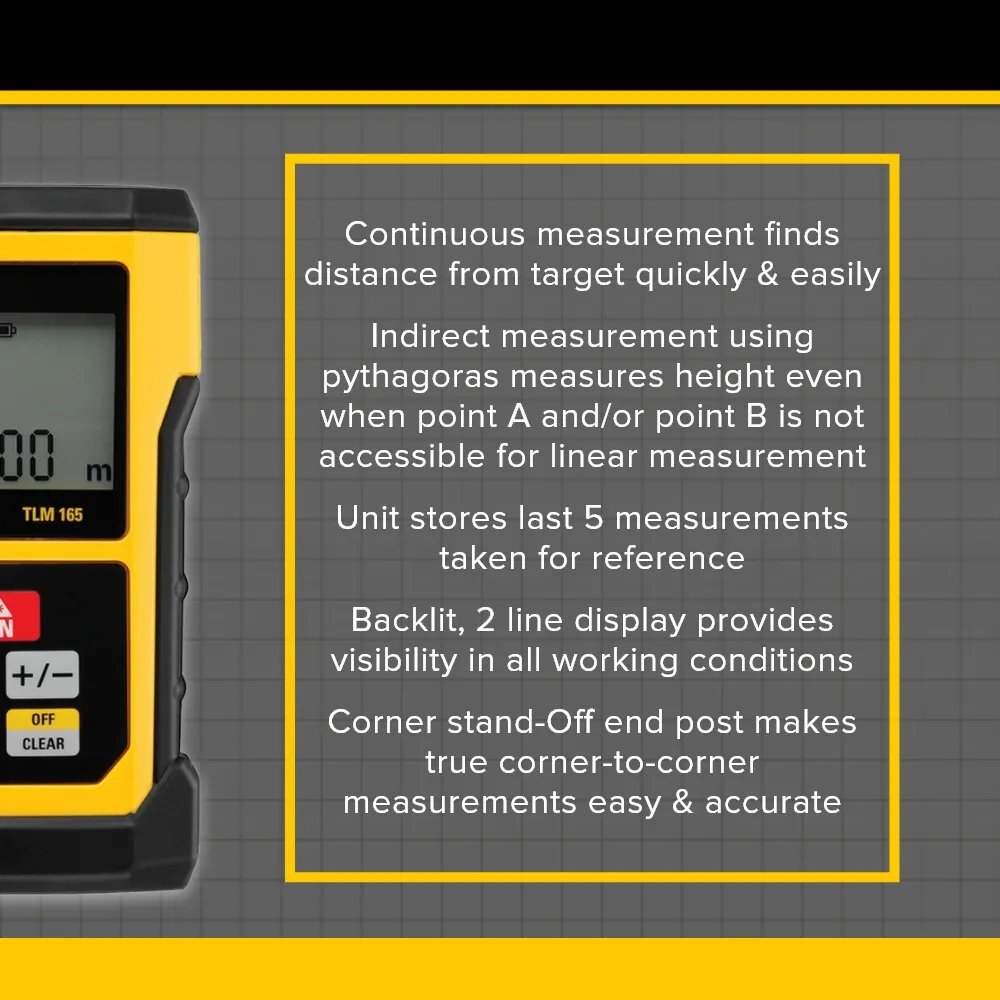 Stanley STSTHT177139 TLM165 - True Laser Distance Measure 50M | Shopee ...