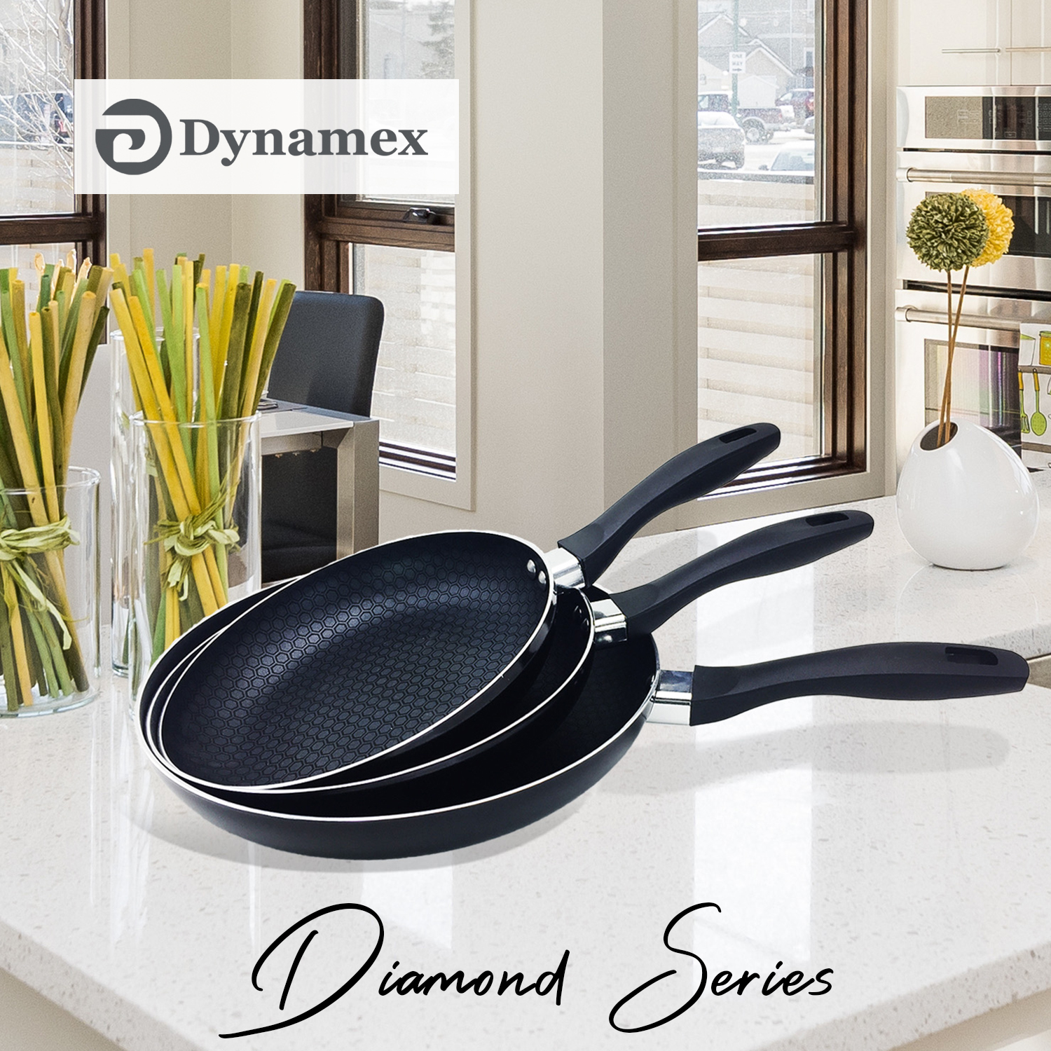 Dynamex 24cm Diamond Non-Stick Induction Frying Pan DYMX137 | Shopee ...