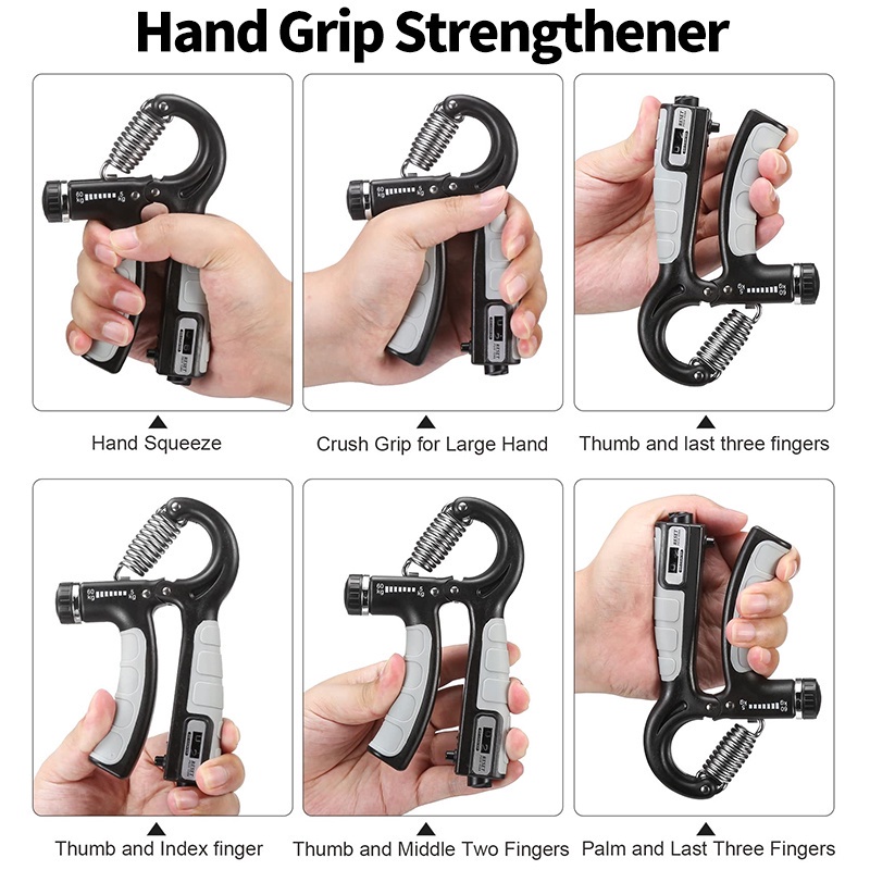 Finger grip exercise machine count grip machine fitness adjustable grip ...