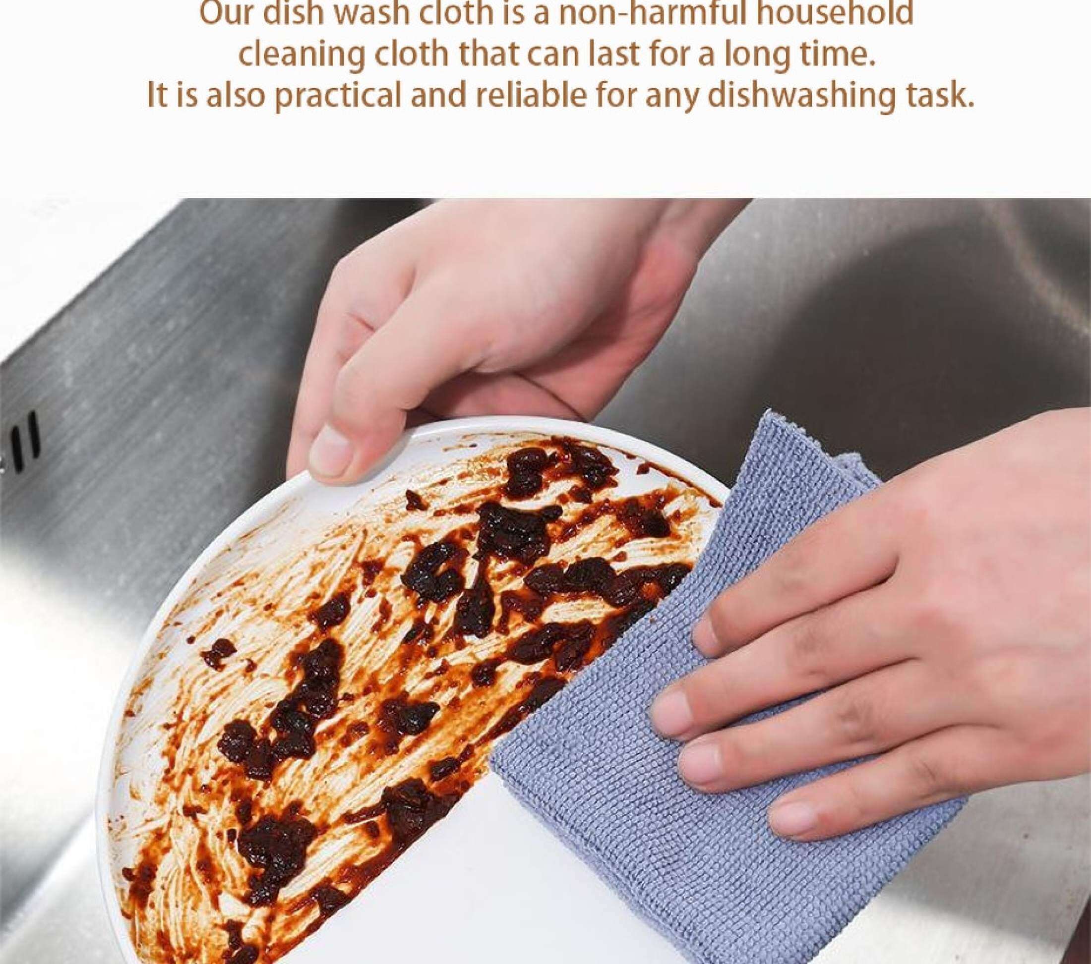 20pcs/box kitchen Cleaning towels Reusable Absorbent Microfiber Kitchen ...