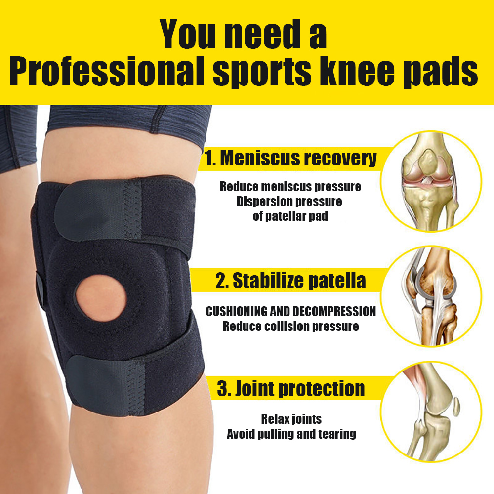 1PCS Fitness Knee Support Patella Belt Elastic Bandage Tape Sport Strap ...