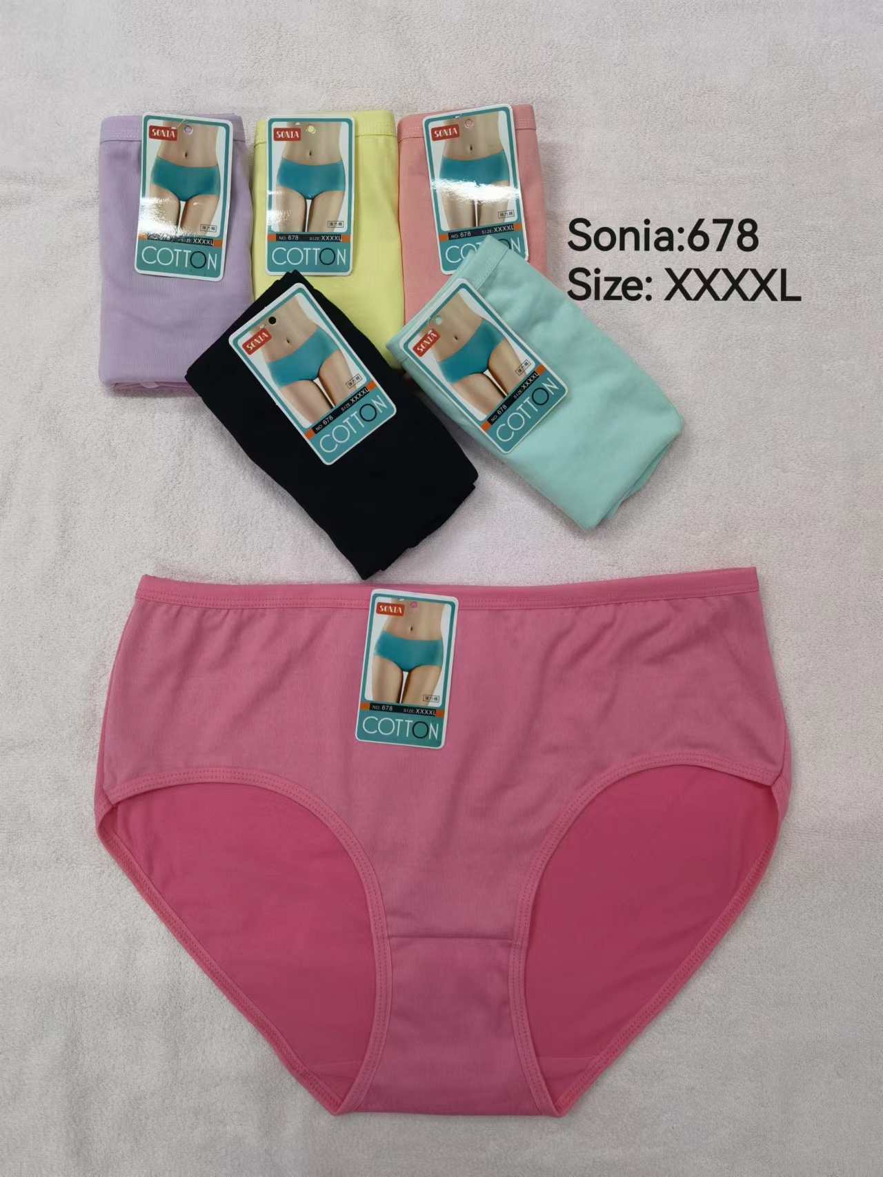 6PCS PLUS SIZE PANTY PLAIN WOMEN'S COTTON GOOD QUALITY COD PLUS SIZE 3XL-6XL | Shopee Philippines