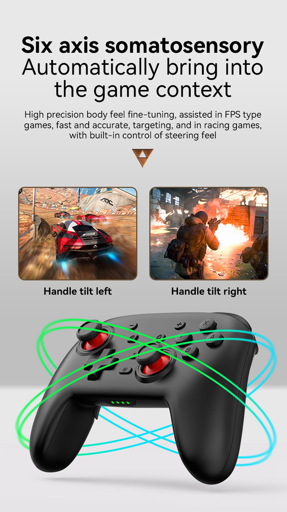 Bsp S07 Wireless Gaming Controller for P4, P3 Switch Pc And Os With ...