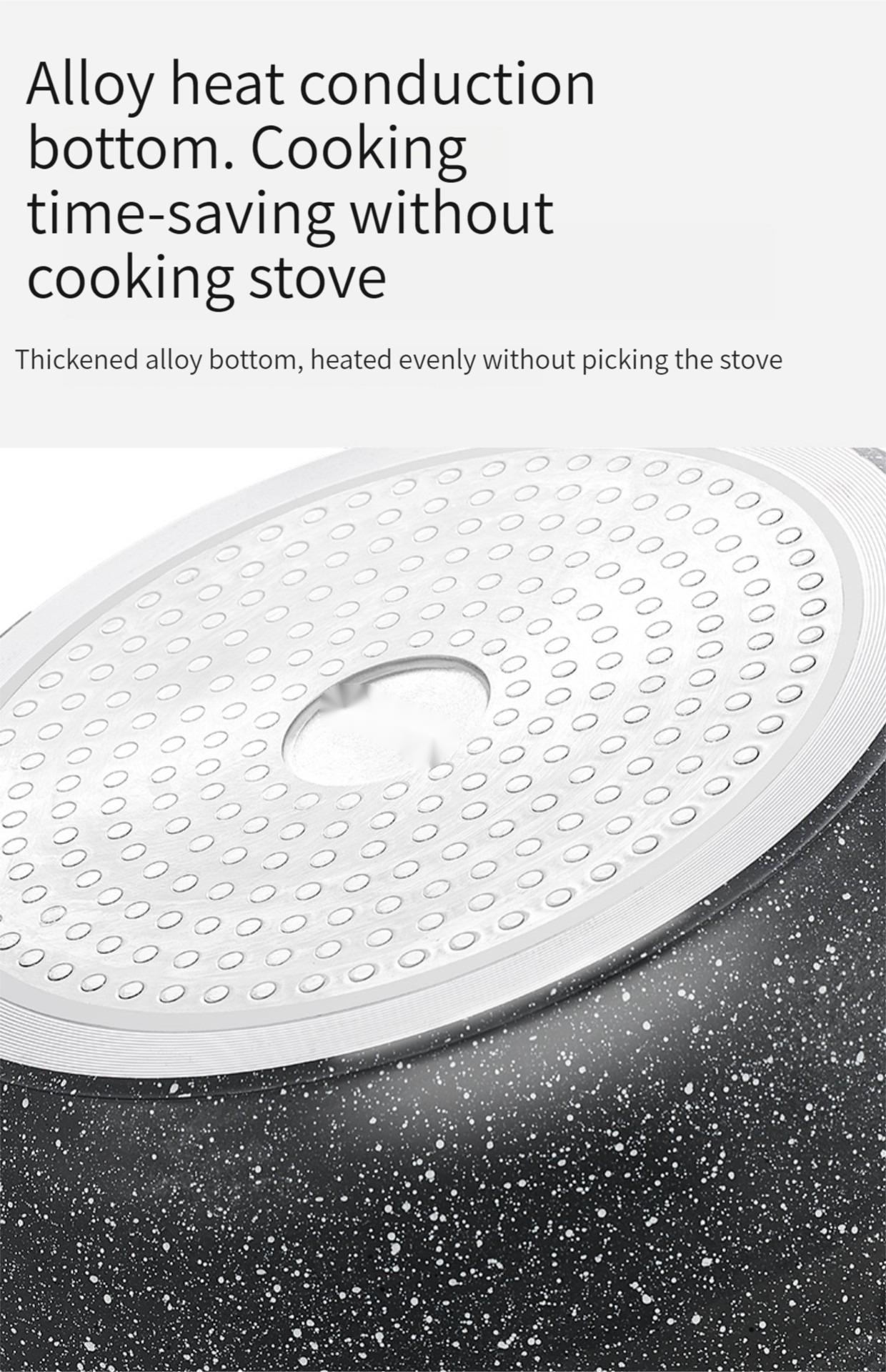 【LEUSE】Non-stick cookware set - medical stone coating - 5 colors ...