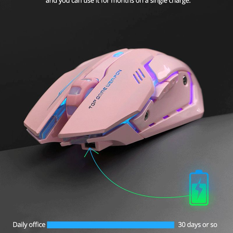 USB Wireless Gaming Mouse Bluetooth Rechargeable Mouse Optical Mouse ...