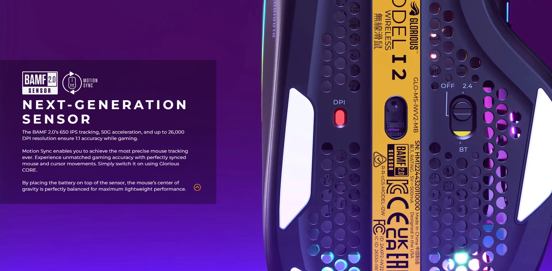 Glorious Model I 2 Wireless Ultralight Ergonomic Gaming Mouse (Matte ...