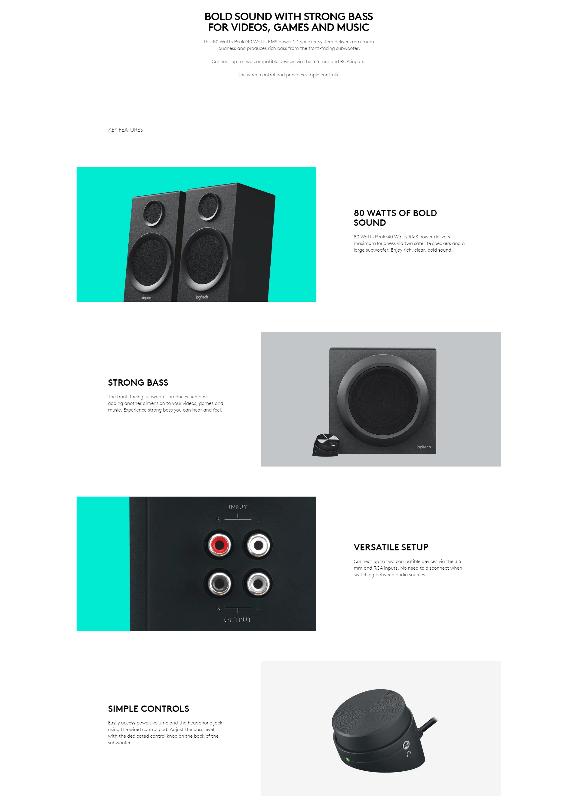 Logitech Z333 2.1 Speaker System With Subwoofer | Shopee Philippines