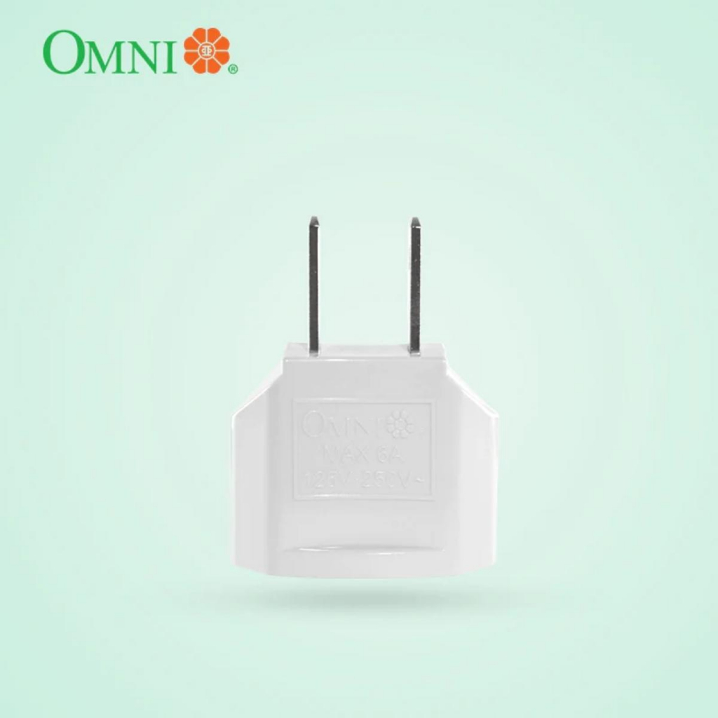 OMNI Regular Adapter EU Round Pin to US Flat Socket 6A 220V for ...