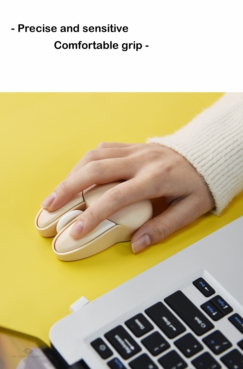 MOFII Patended Product M6 Pippi Rabbit Mouse Wireless Mute Mouse Cute ...