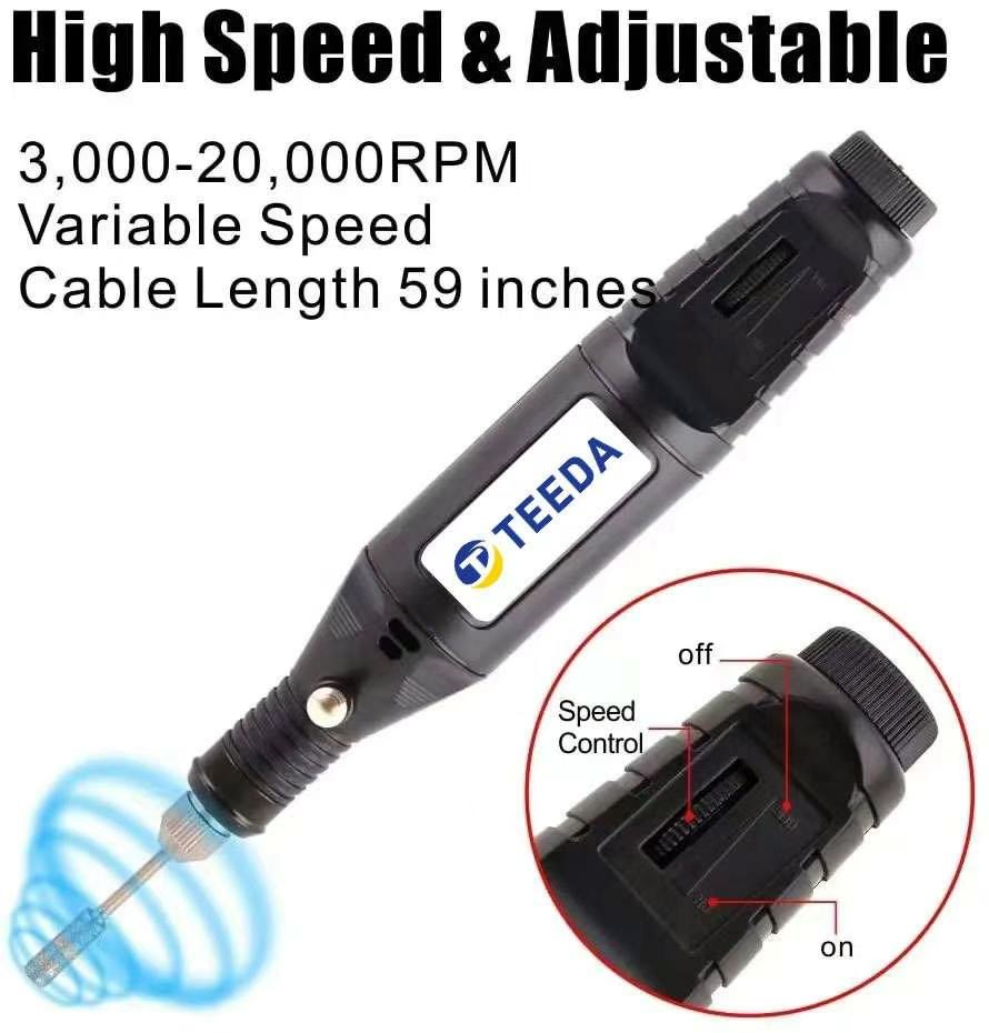 Mini GRINDE Electric Drill Set 12V DC Mini Electric Grinder Power Tool ...