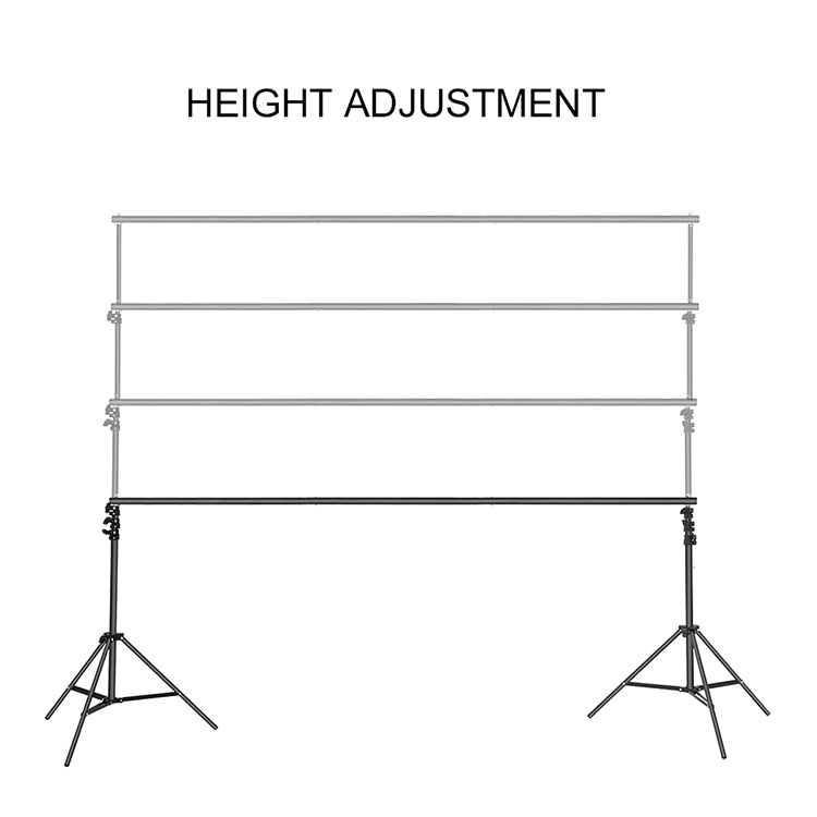 260cm x 200cm* 4 clips /8.5ft x 6.5ft Heavy Duty Background Stand Backdrop Support System Kit ...