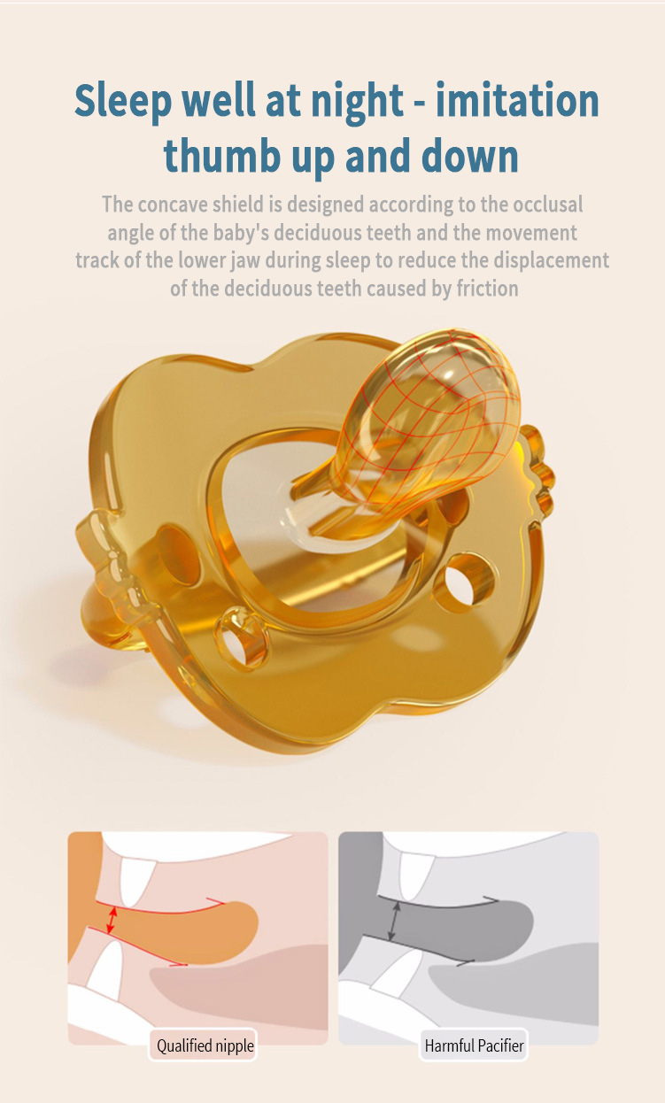 3 In 1 Portable Baby Pacifier Set Anti-drop Chain Nipple Box Silicone ...