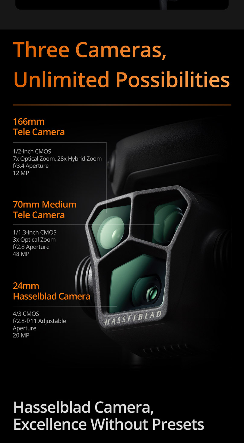 DJI Mavic 3 Pro - Camera Drone | Flagship Tri-Camera System | 4/3 CMOS ...