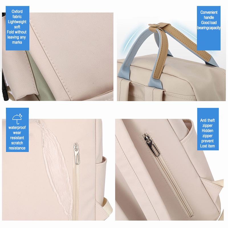 MYD doughnut style nylon school backpack korean large capacity laptop ...