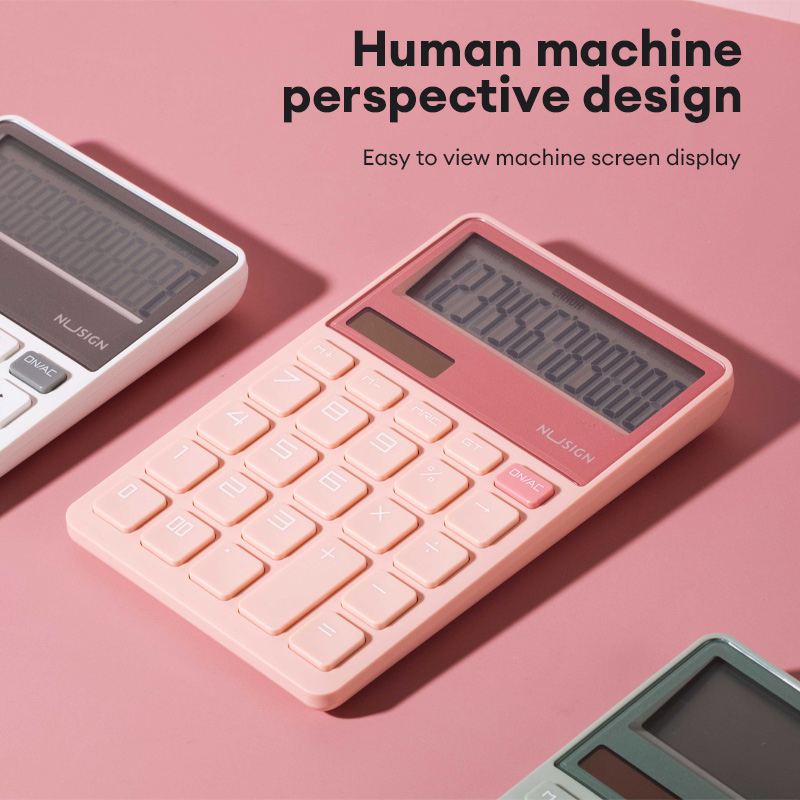 Nusign by Deli ENS042 Dual Power Calculator Big Screen Calculators ...