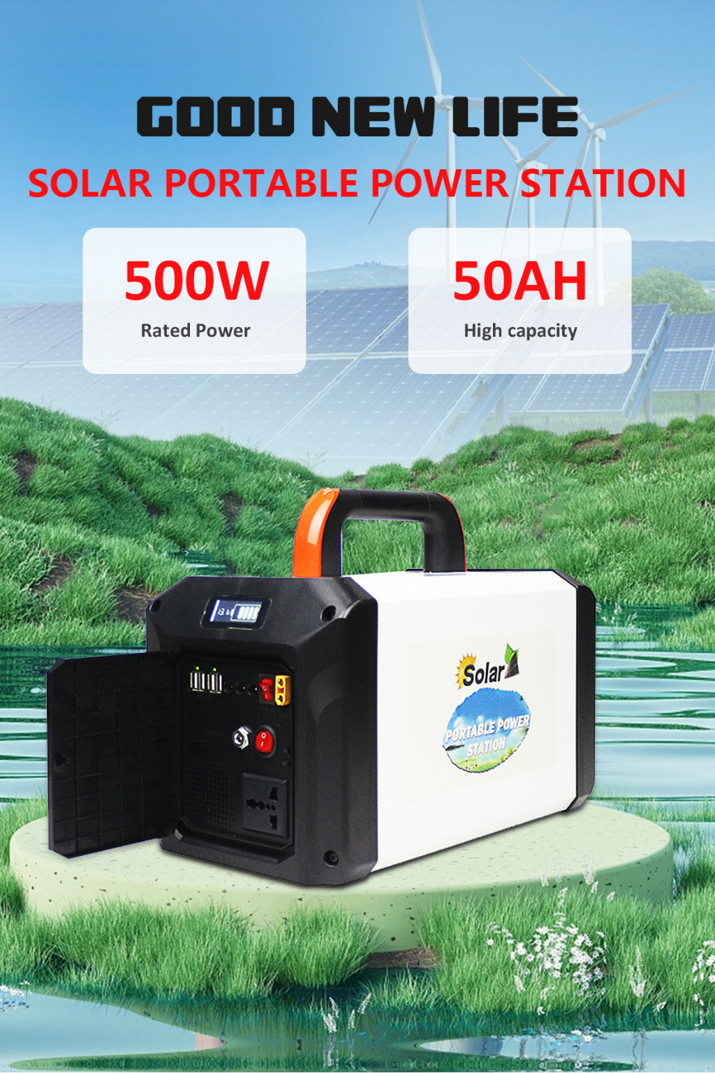 NSS 150W/300W/500W Solar Power Station 80000mAh Solar Power generator ...