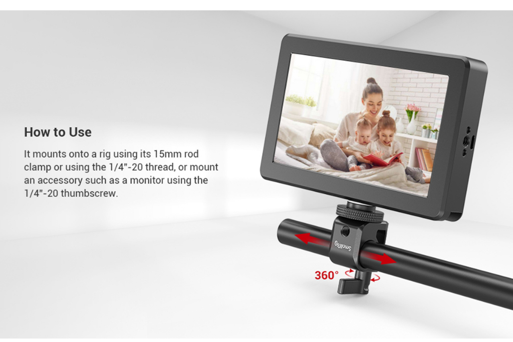 SmallRig Single RailBlock 15mm LWS Rod Clamp Connector with 1/4"-20 ...